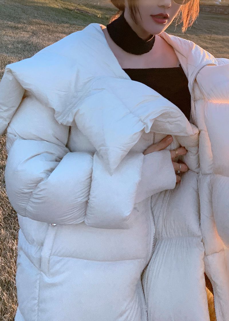 Winter Oversize Hooded Long Down Puffy Coat – Vivian Seven