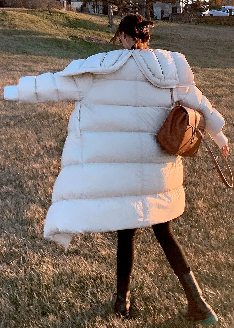 Winter Oversize Hooded Long Down Puffy Coat – Vivian Seven