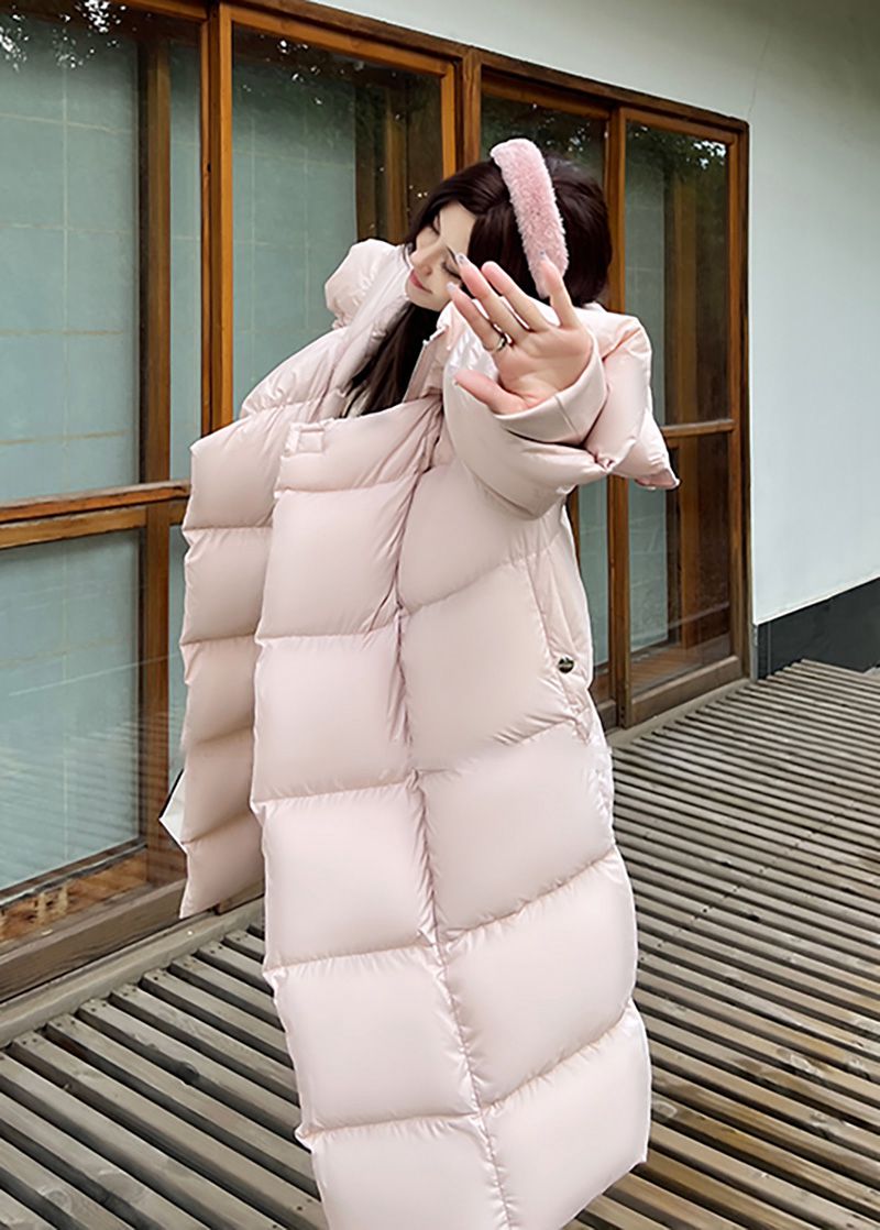 Winter Oversize Hooded Long Down Puffy Coat – Vivian Seven